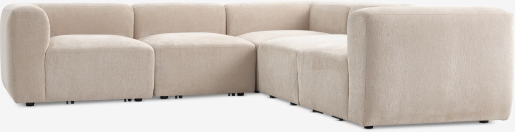 Modularna ugaona sofa SKEJBY 5os bež tkanina