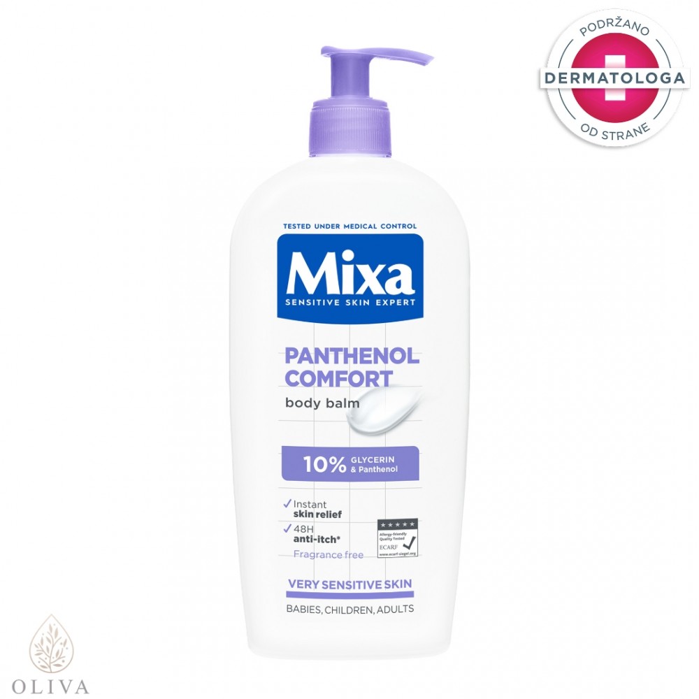 MIXA PANTHENOL COMFORT UMIRUJUCI BALZAM ZA TELO ZA OSETLJIVU KOZU ZA BEBE, DECU I ODRASLE 400ML