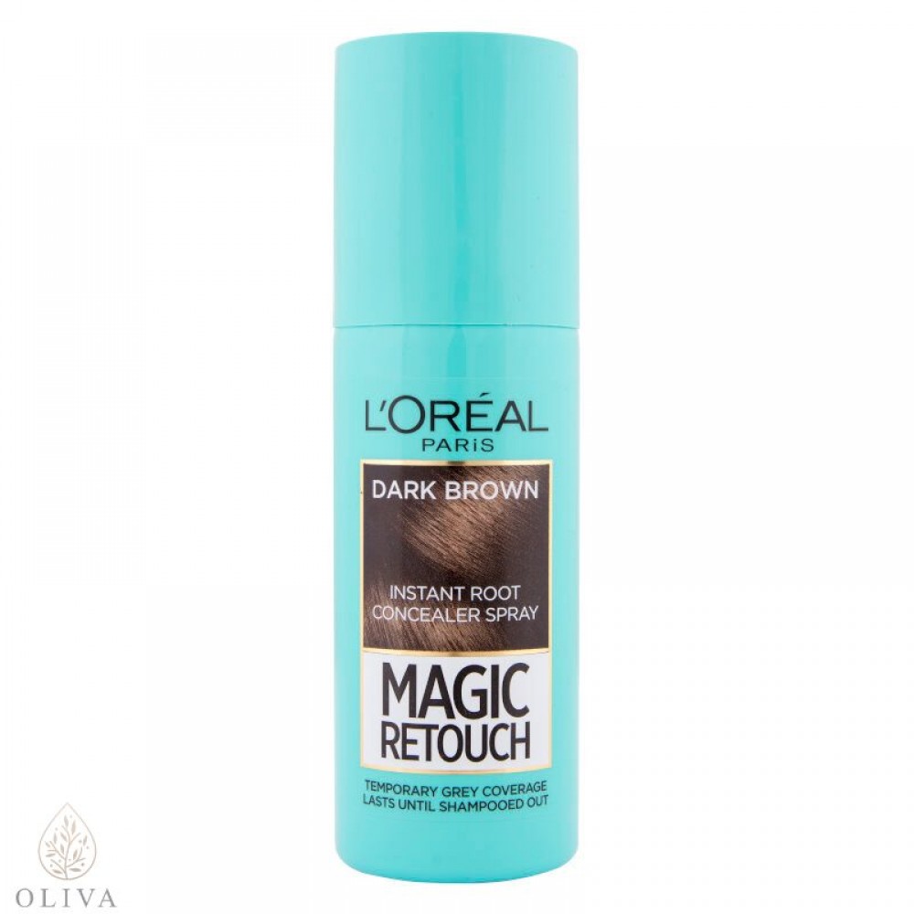 L'OREAL PARIS MAGIC RETOUCH SPREJ ZA PRIVREMENO PRIKRIVANJE IZRASTKA 2 DARK BROWN 75ML