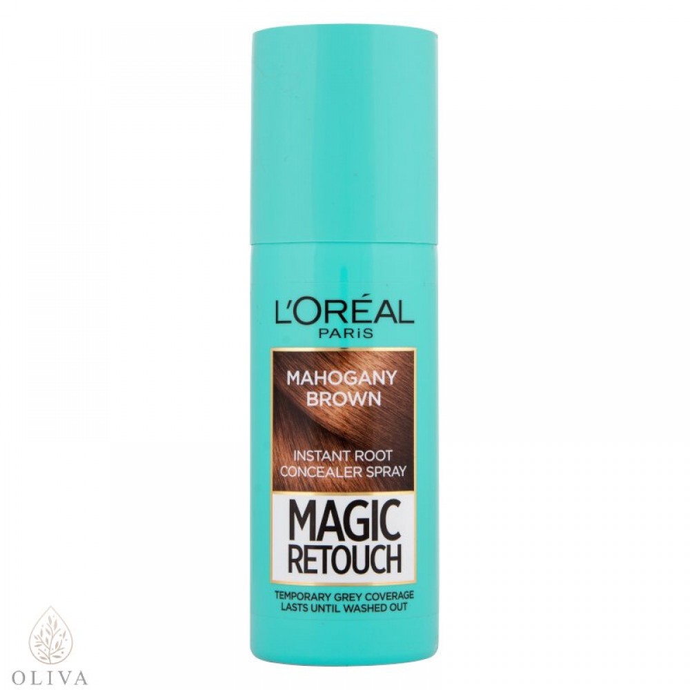 L'OREAL PARIS MAGIC RETOUCH SPREJ ZA PRIVREMENO PRIKRIVANJE IZRASTKA 6 MAHOGANY BROWN 75ML