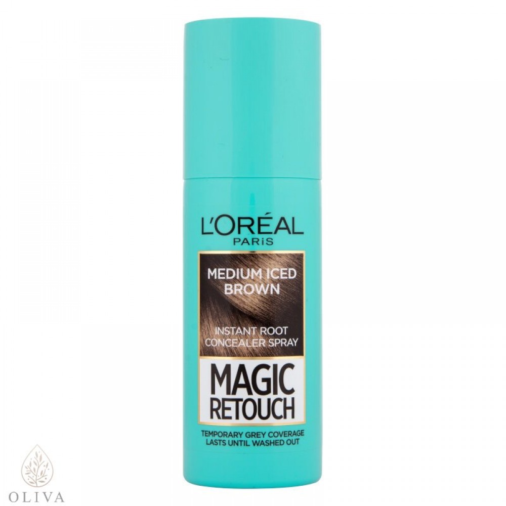 L'OREAL PARIS MAGIC RETOUCH SPREJ ZA PRIVREMENO PRIKRIVANJE IZRASTKA 7 MEDIUM ICED BROWN 75ML