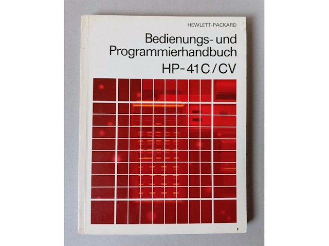 Bedienungs und Programmierhandbuch HP-41C/CV