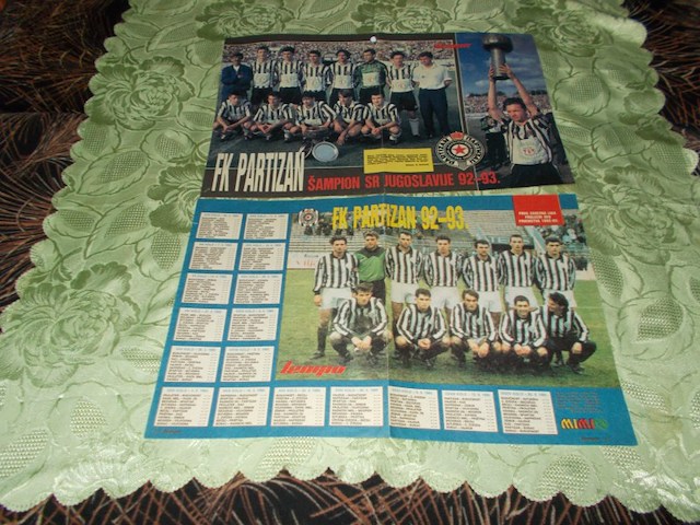 FK Partizan 1992/93 - Sampion SRJ i prolecni deo