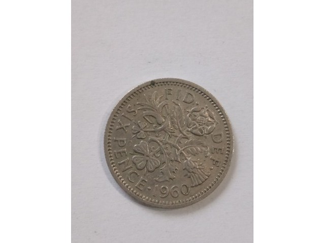 Six pence 1960.g - Engleska -