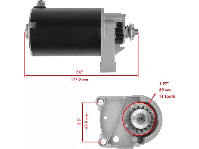 Anlaser Briggs &; Stratton 16 zuba 108 mm 498148 495100