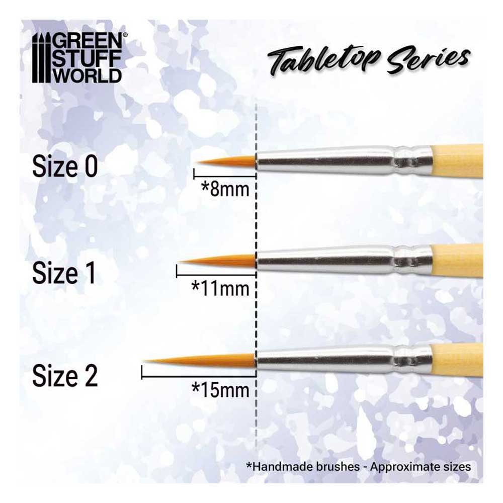 Tabletop Synthetic Brushes #1 (Pack x10)