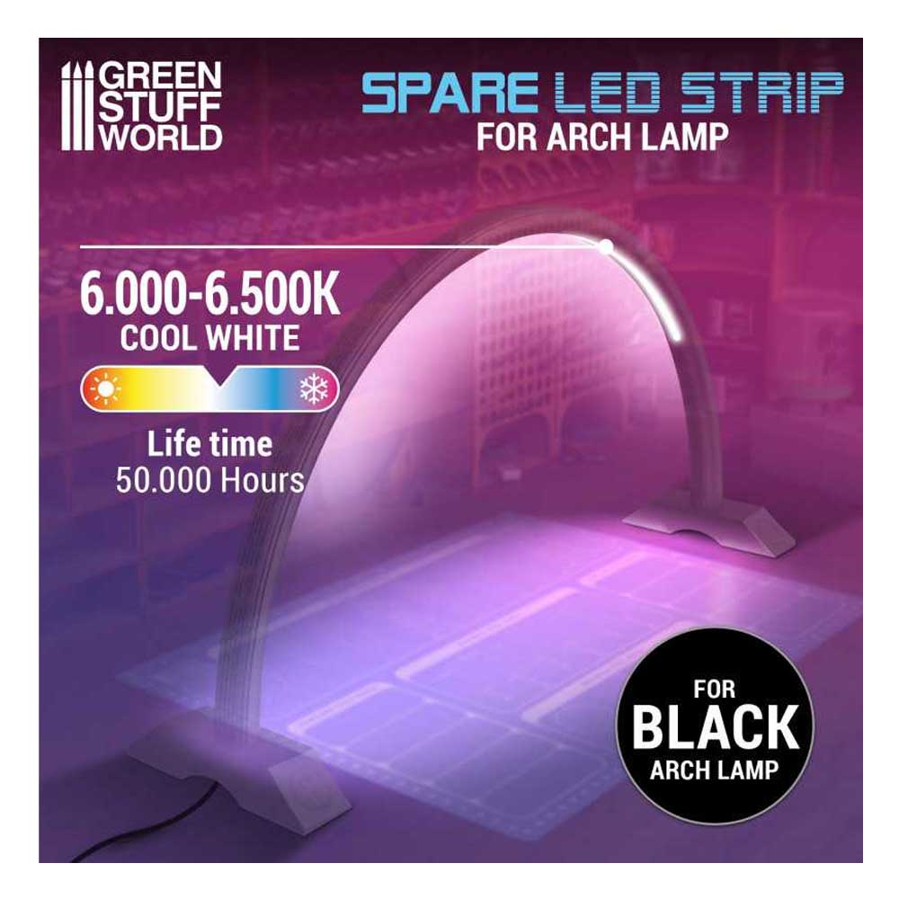 Spare led strip for Arch LED Lamp 6400K (BLACK)