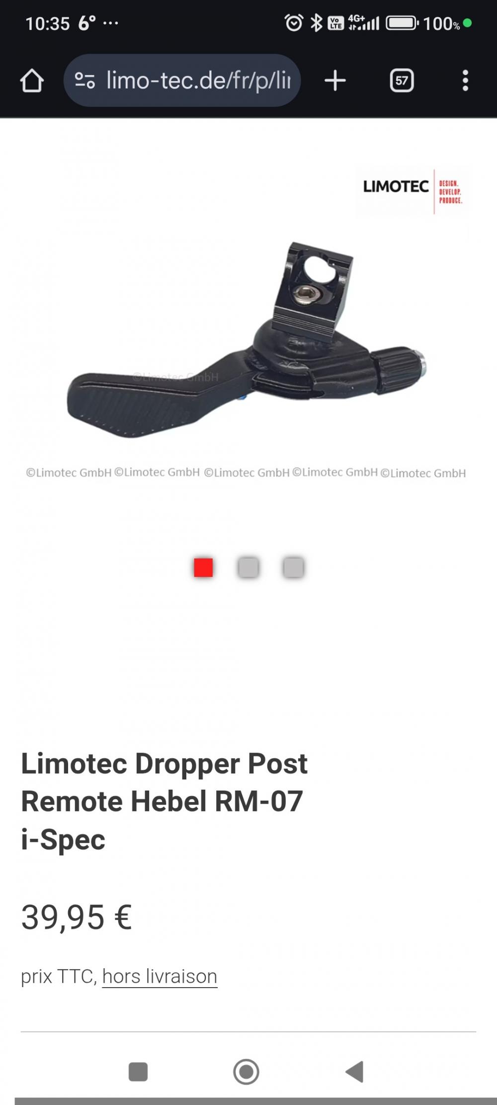 Limotec Dropper rucica NOVA