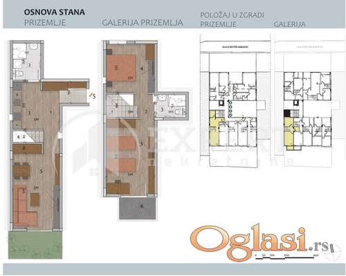 Eksluzivna novogradnja u Čairu, duplex (prizemlje i galerija) trosoban, 80 m2