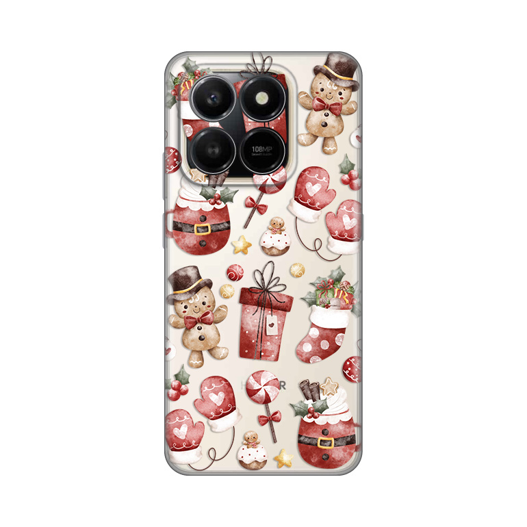 Maska(futrola) Silikonska Print Skin za Honor X7d 4G/400 Smart 5G Cozy Christmas