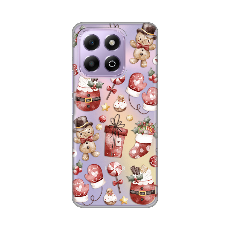 Maska(futrola) Silikonska Print Skin za Honor X6b Cozy Christmas