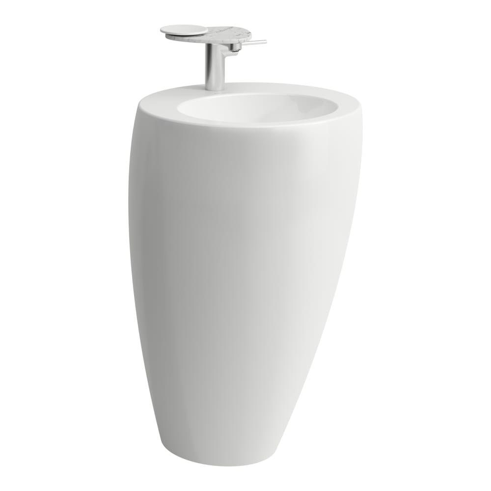Laufen ilbagnoAlessi lavabo sa integrisanim stubom bez rupe za bateriju 520x530x850 8.1197.1.400.109.1