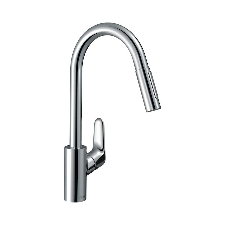 Hansgrohe focus m41 240 slavina za sudoperu izvlačni tuš 2 jet matt black 31815670