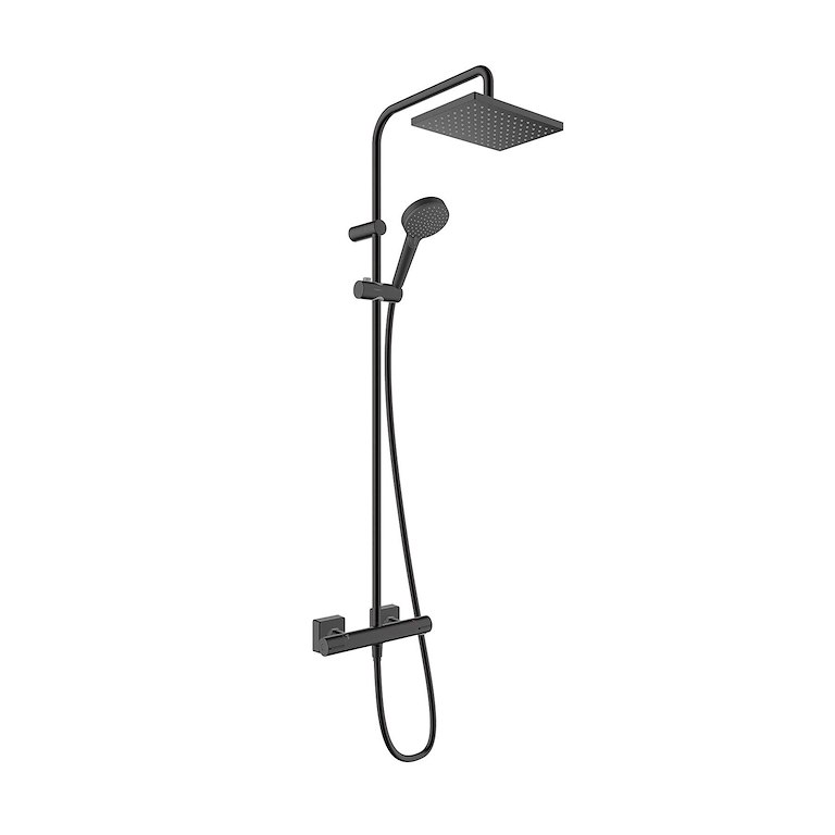 Hansgrohe Vernis Shape 230 usponski tuš sa termostatskom baterijom matt black 26286670