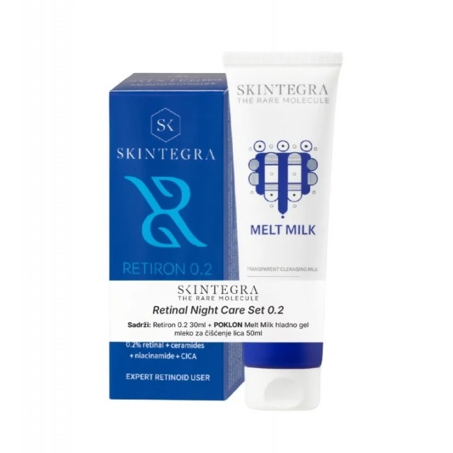 SKINTEGRA RETINAL NIGHT CARE SET RETIRON 0.2 + MELT MILK 50ML
Opis
INFORMACIJE
NALOG
SERVIS
KORISNI LINKOVI