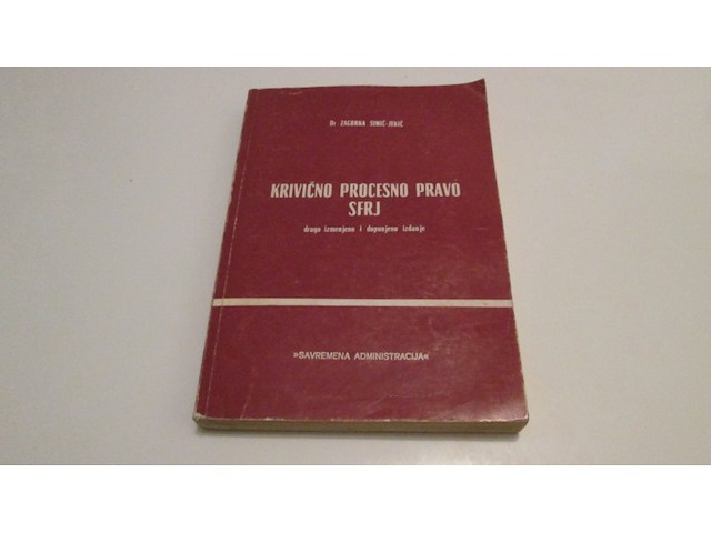 Krivično procesno pravo SFRJ, Zagorka Simić Jekić