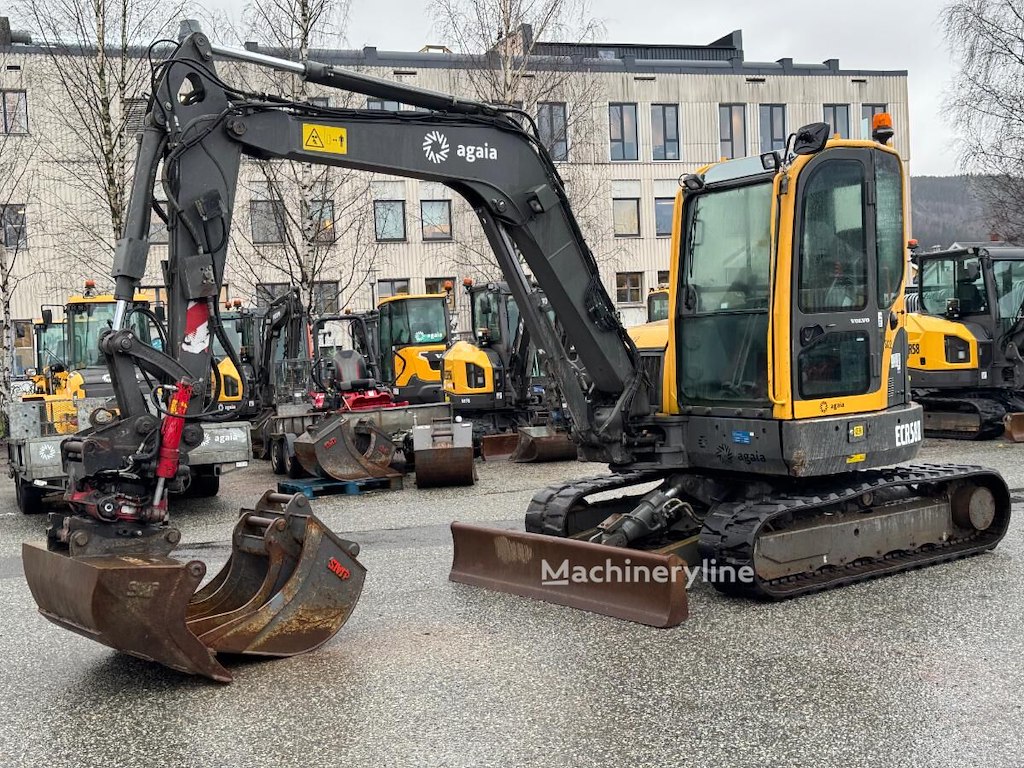 Prodaje se Volvo ECR58 gravemaskin med 3 skuffer mini bager na aukciji