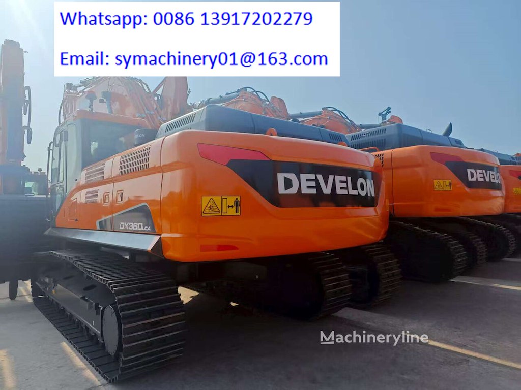 Novi Develon DX360LC DX220 DX225 DX140 DX60 bager guseničar