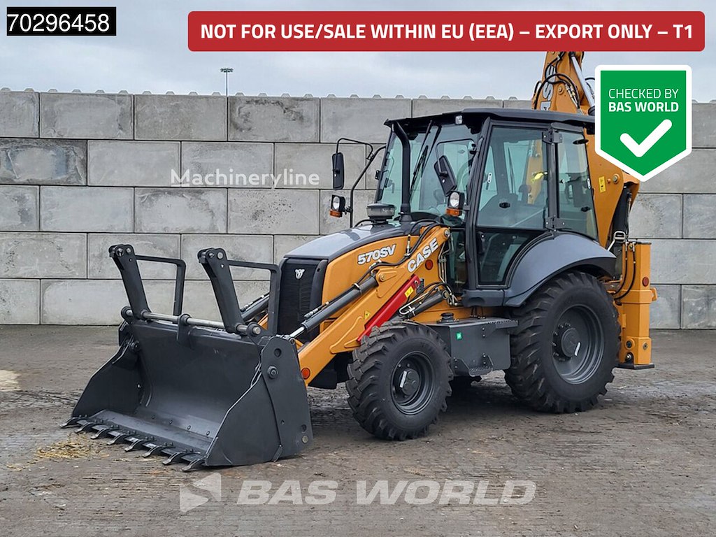 Novi Case 570 SV 4WD - A/C - 4-1 Bucket - Telestick - HP bager-utovarivač