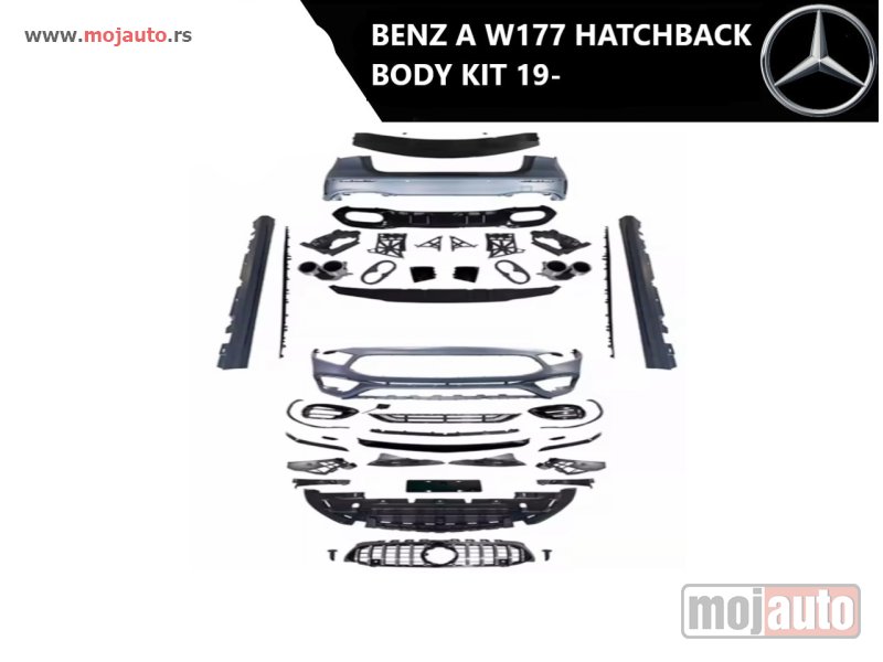 Mercedes A W177 hatchback body kit 2019-