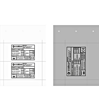 Oznaka 60x100mm, samoljepljiva, za SmartPrintPlus
white color