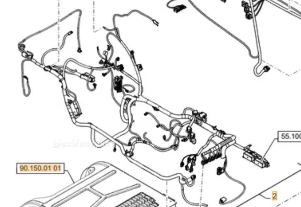 Case 47357795 ožičenje za Case SR250 SV300 TR320 TV380 mini utovarivača