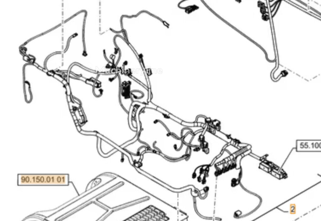 Case 47696871 47696871 kabl za Case C238 L230 građevinske mašine