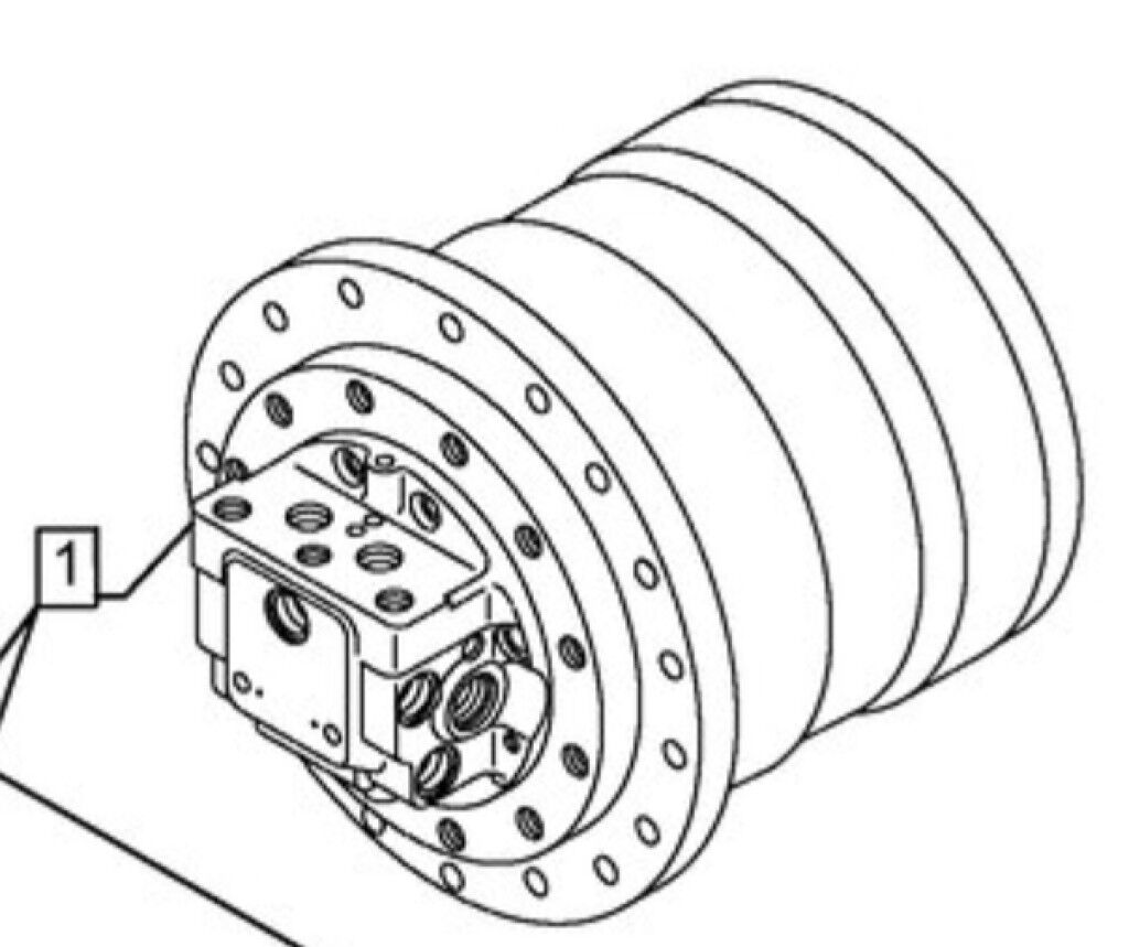 Case KBA14840 krajnji pogon za Case CX300D CX300DLC CX300DNLC bagera