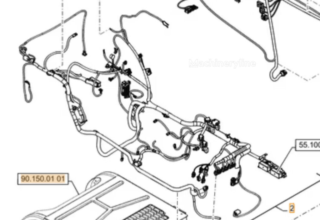 Case 47357795 47357795 ožičenje za New Holland C238 L230 mini utovarivača