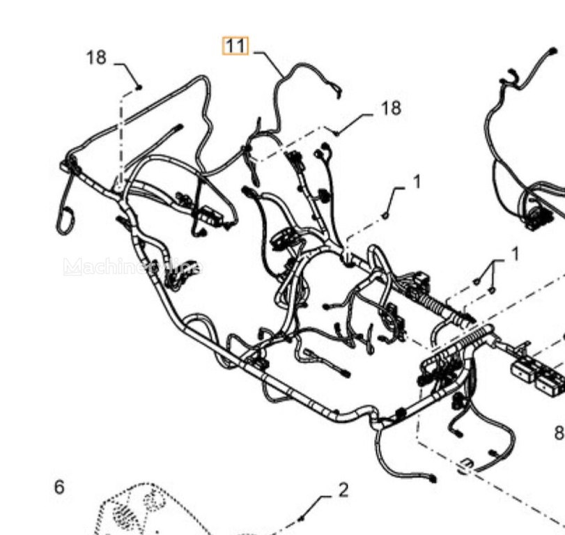 Case 47523493 ožičenje za Case C227 L221 građevinske mašine