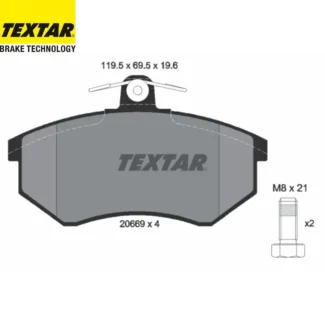 Kočione pločice prednje Audi 100 C2 80 B3 03-15 Textar