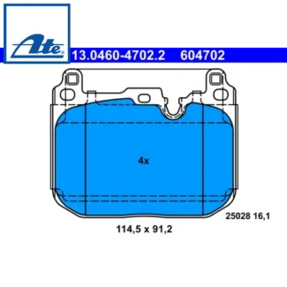 Kočione pločice prednje BMW 1 F40 X1 F48 15-20 ATE