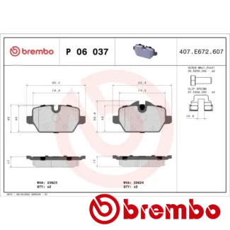 Kočione pločice prednje BMW E87 E90 1.6i-2.0i 04-15 Brembo