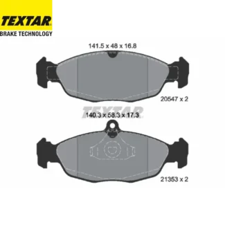 Kočione pločice prednje Chevrolet Corsa Daewoo Lanos Opel Astra F 82-92 Textar