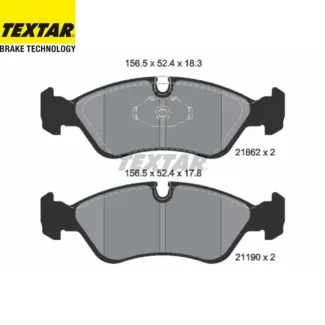 Kočione pločice prednje Daewoo Lanos Opel Astra F 84-02 Textar
