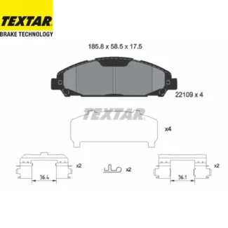 Kočione pločice prednje Ford Mustang 2.3 2.14- Textar