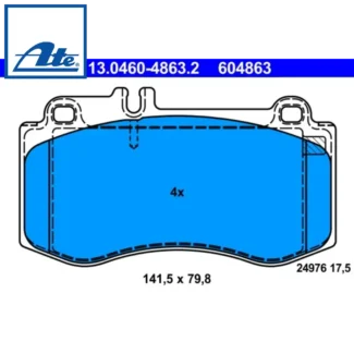 Kočione pločice prednje Mercedes CLS E 09-17 ATE