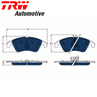 Kočione pločice prednje Mercedes E T-Model E 07-16 TRW
