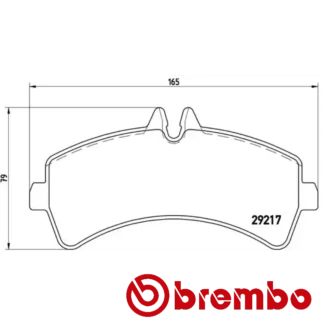 Kočione pločice prednje Mercedes Sprinter VW Crafter 2.2 CDI 06-15 Brembo