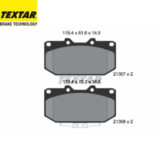 Kočione pločice prednje Nissan 300ZX Subaru Impreza Toyota Yaris 90-20 Textar