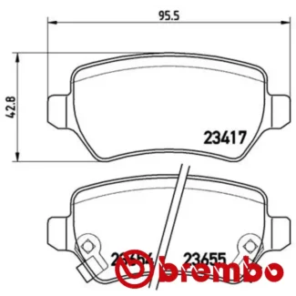 Kočione pločice prednje Opel Astra G 1.2 16V 98-05 Brembo