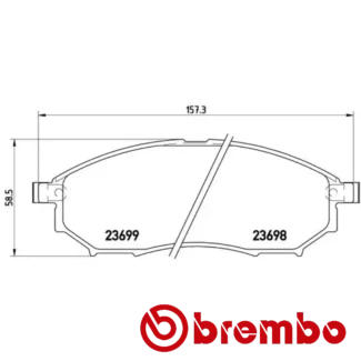 Kočione pločice prednje Renault Master III 2.30 10- Brembo