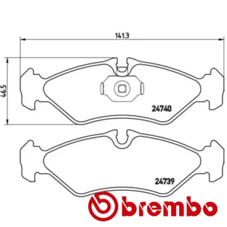 Kočione pločice prednje VW LT 2.5 TDI 94-04 Brembo