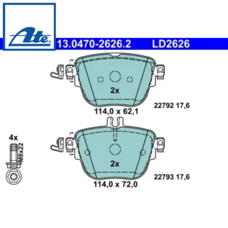 Kočione pločice zadnje ceramic Mercedes CLS E E ALL-TERRAIN 16- ATE