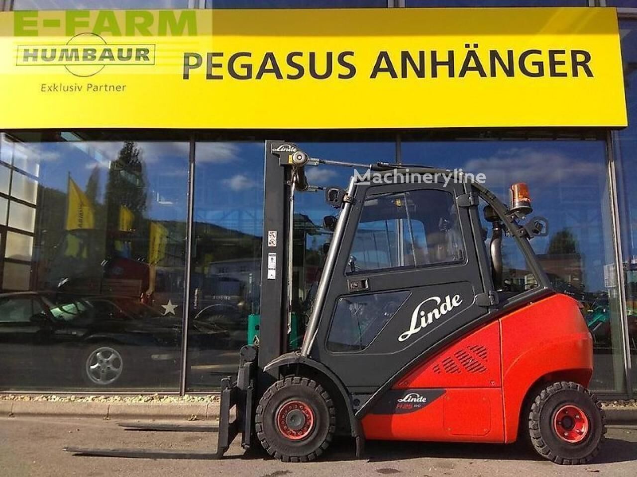 Linde h25d triplex-mast freihub gabelstapler dizel viljuškar