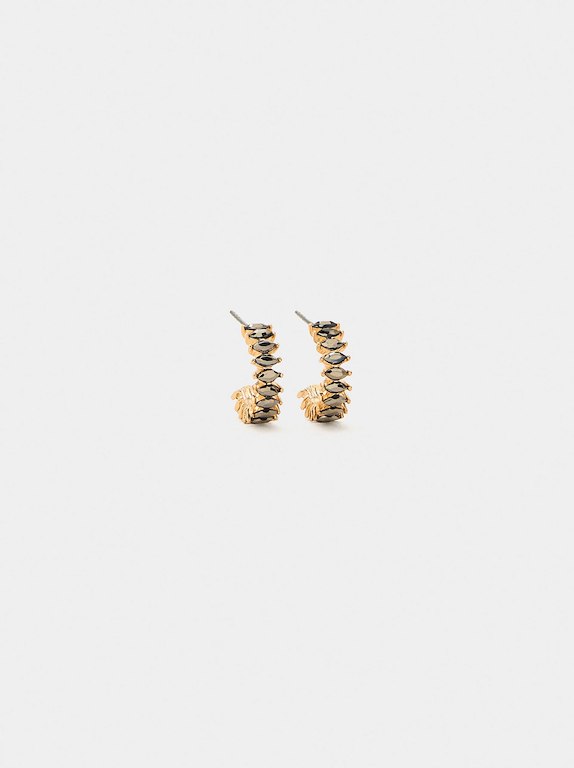 HOOP EARRINGS WITH CRYSTALS