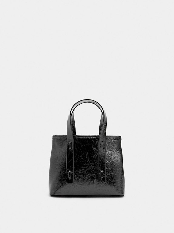 TOTE BAG WITH CRACKED EFFECT