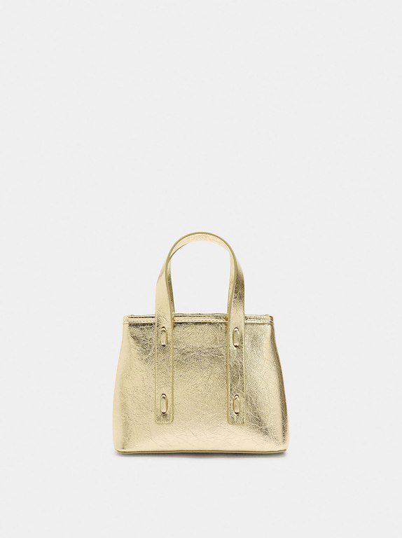 TOTE BAG WITH CRACKED EFFECT
