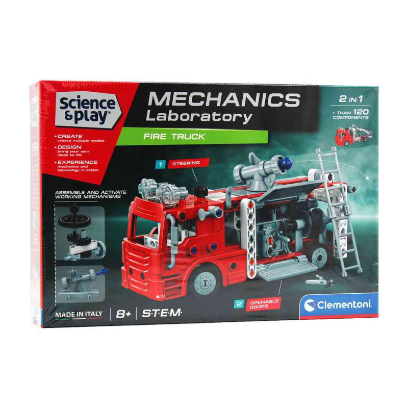 CLEMENTONI SCIENCE AND PLAY MECHANICS FIRE TRUCK