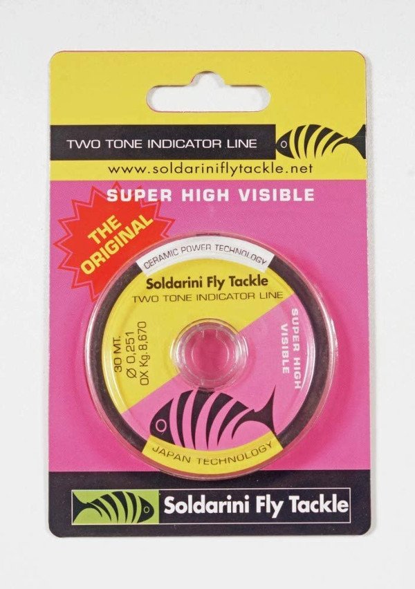 Soldarini Fly Tackle TWO TONE INDICATOR LINE 0.251mm 30m